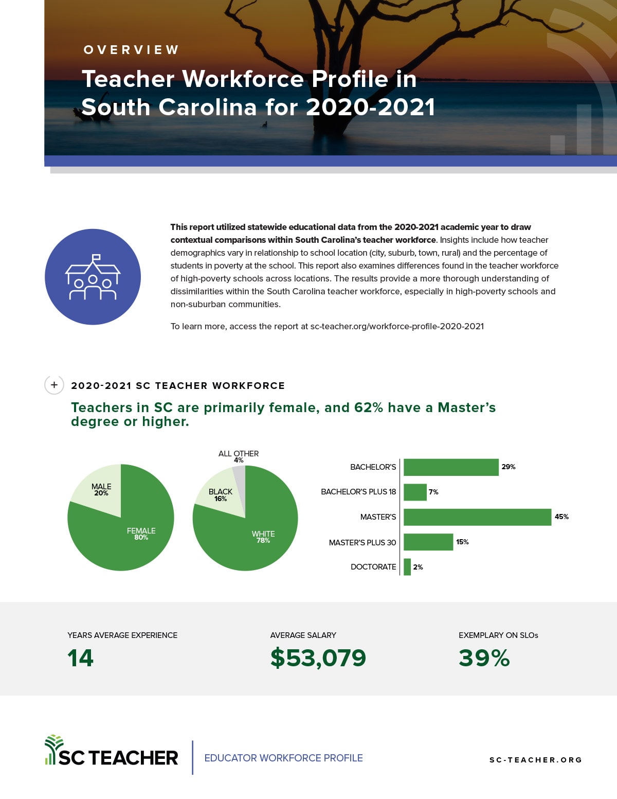 Teacher Workforce Profile in South Carolina for 2020-2021 - SC TEACHER